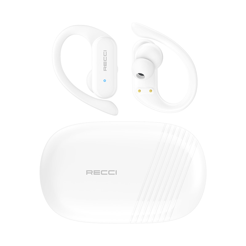 RECCI REP-W62 TWS EARPHONE BT V5.3 (HANGING EAR DESIGN) - WHITE